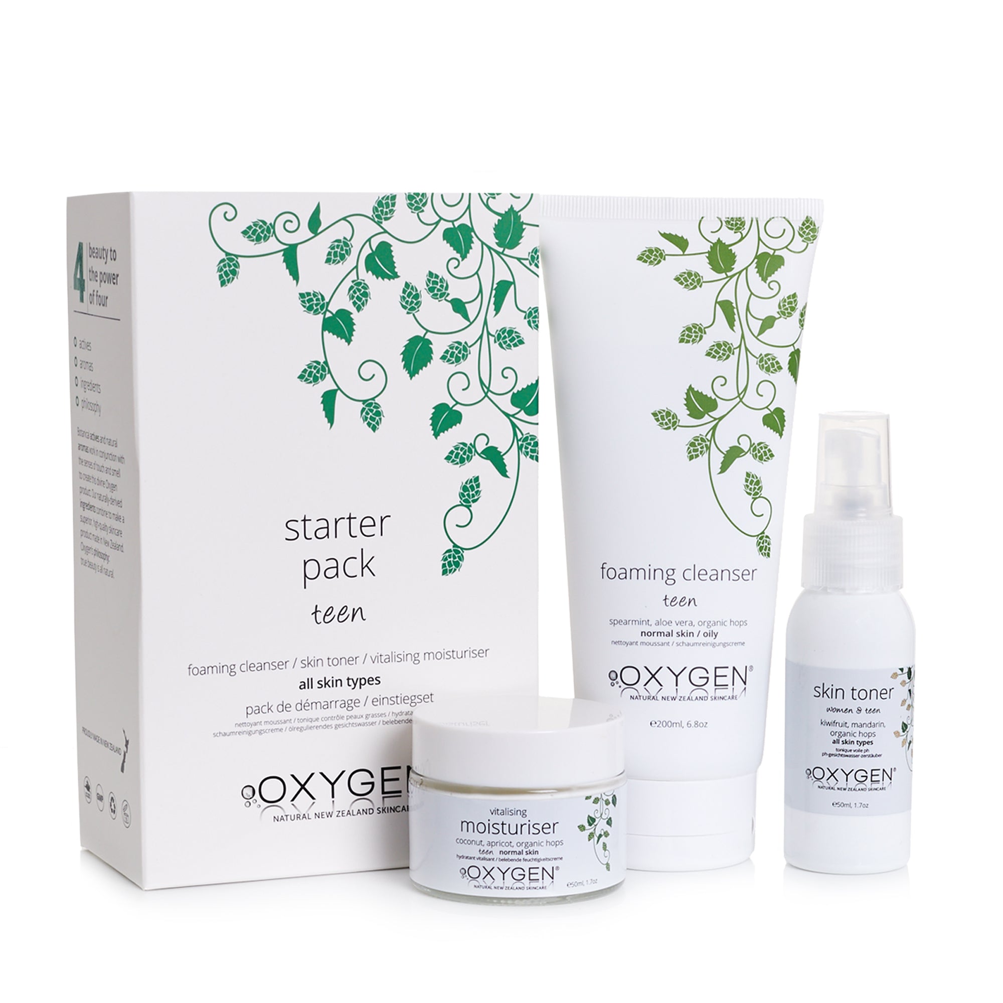 Teen/Tween Skincare Starter Pack | Natural Acne Care | Oxygen Skincare